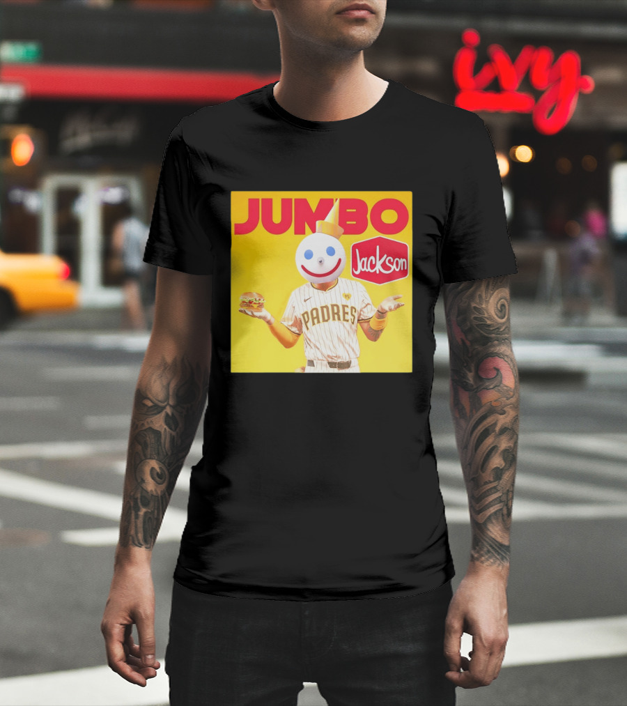 San Diego Padres MLB Jumbo Jack Jackson Collaboration T-Shirt