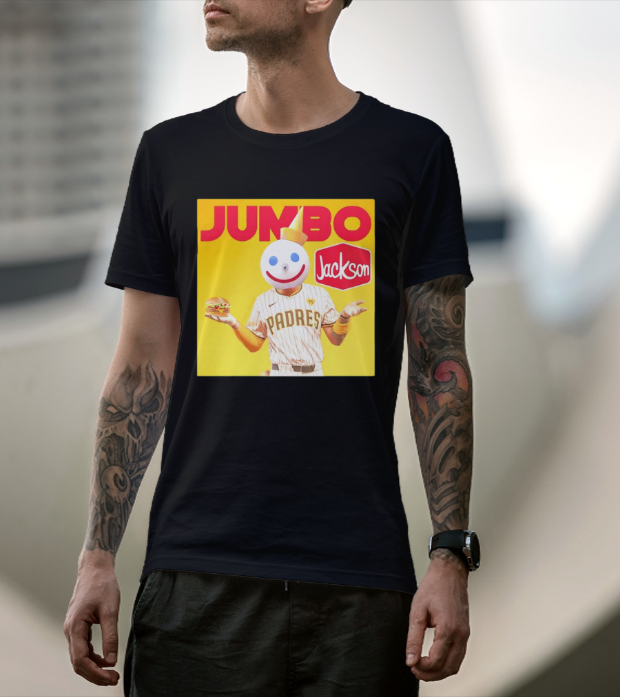 San Diego Padres MLB Jumbo Jack Jackson Collaboration T-Shirt