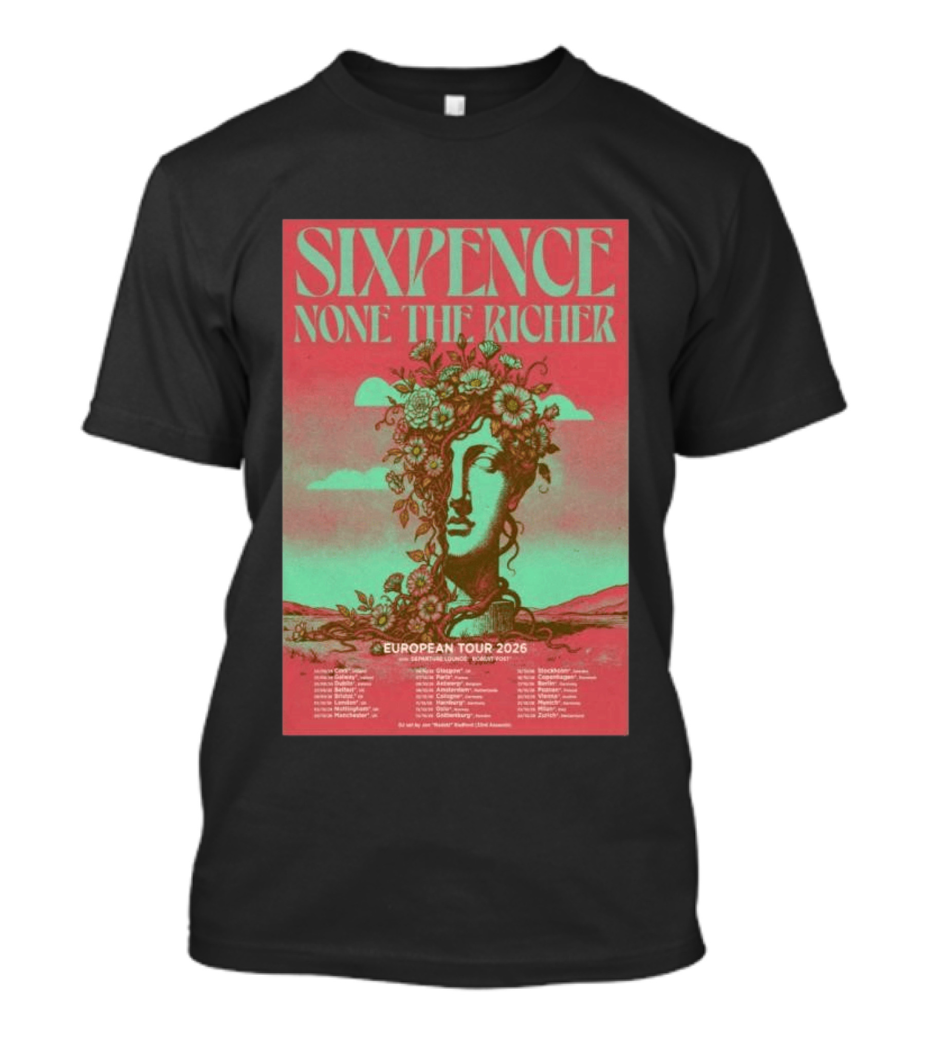 Sixpence None The Richer European Tour 2026 London Frankfurt Paris Dates T-Shirt