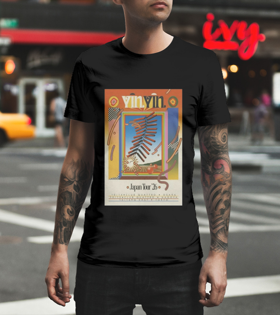 YinYin Japan Tour 2026 Club Quattro Osaka Nagoya Tokyo T-Shirt