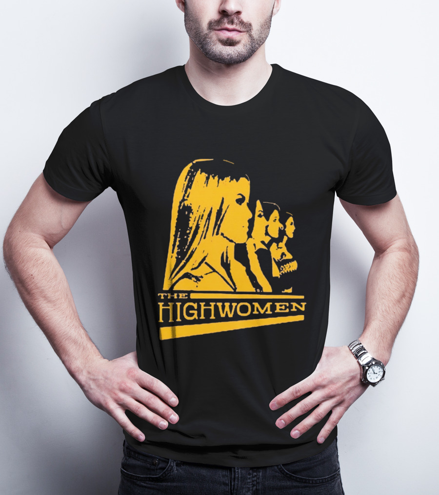 The Highwomen 2026 Group Profile Logo In Bold Yellow T-Shirt