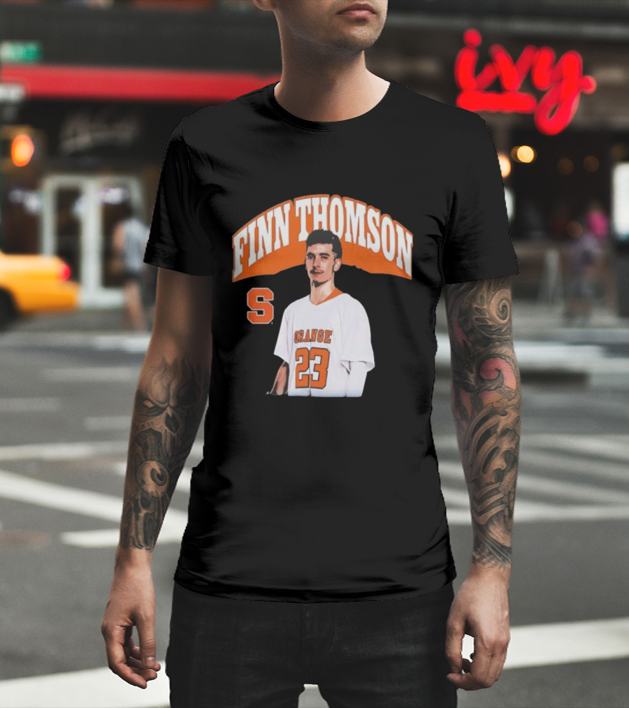 Syracuse Orange Lacrosse Finn Thomson Number 23 T-Shirt