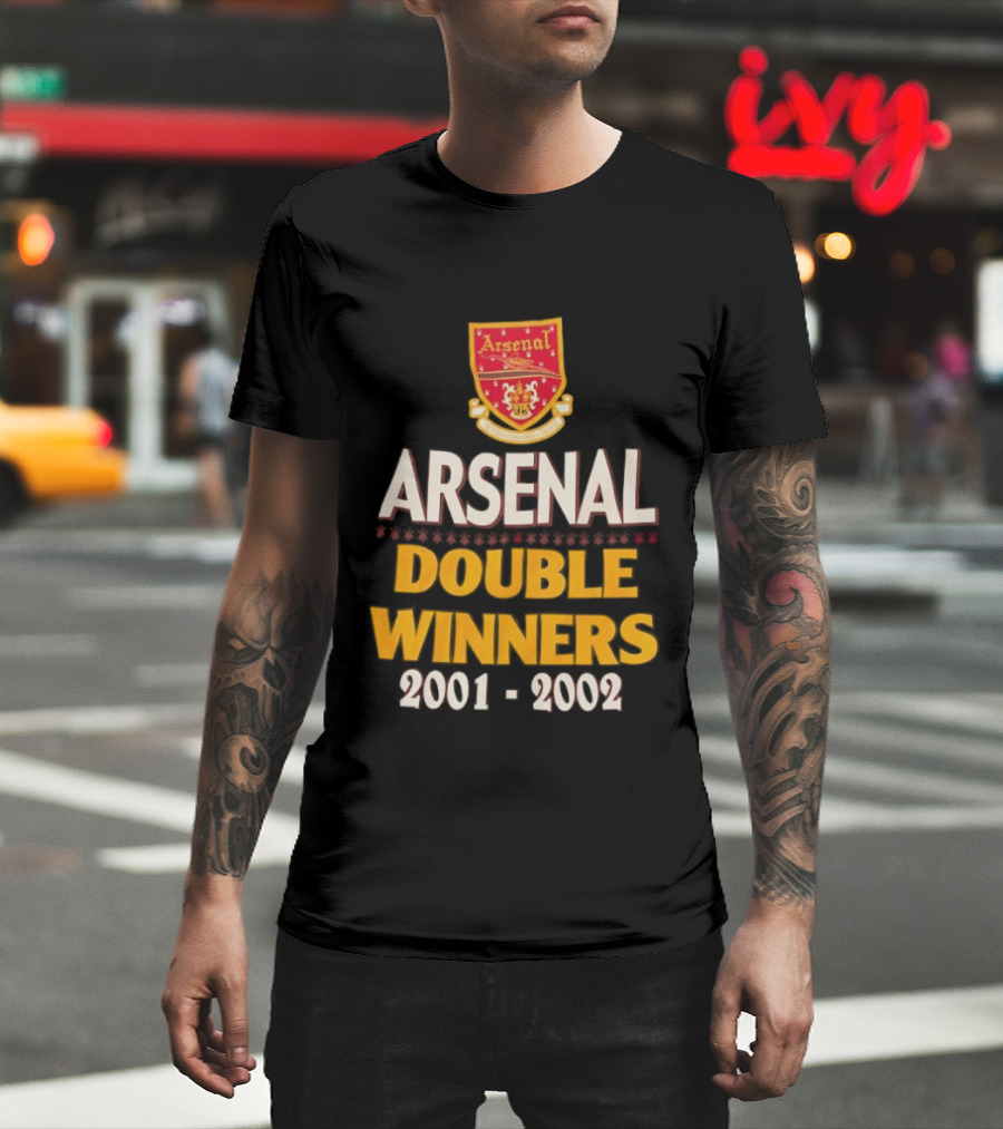 Arsenal Double Winners 2001 2002 T-Shirt