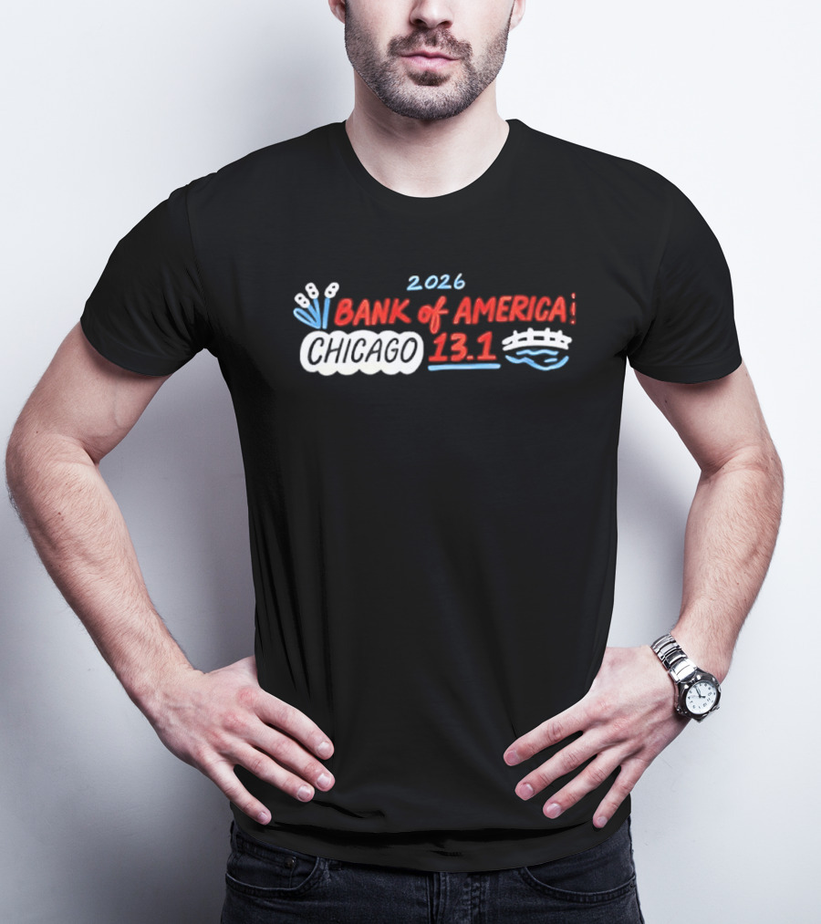 2026 Bank Of America Chicago 13.1 Bridge Cat Tails Athletic T-Shirt