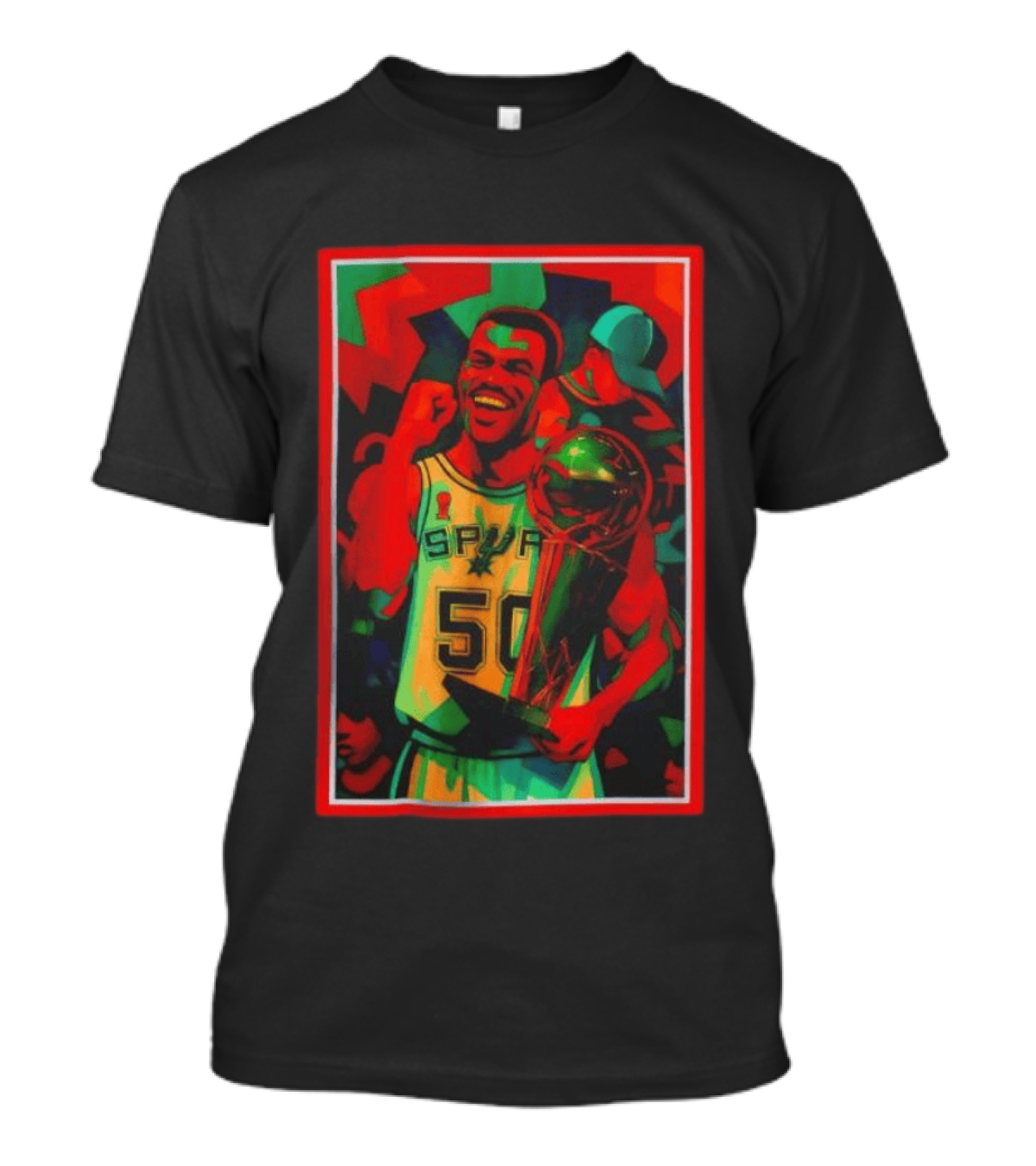 David Robinson San Antonio Spurs NBA Champion Number 50 Spurs Jersey T-Shirt