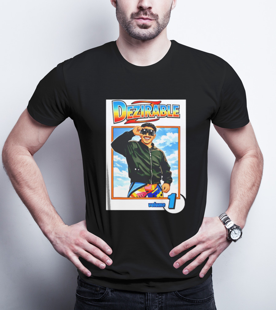 Dezirable Volume 1 Manga Cover Retro Style Sunglasses Colorful T-Shirt