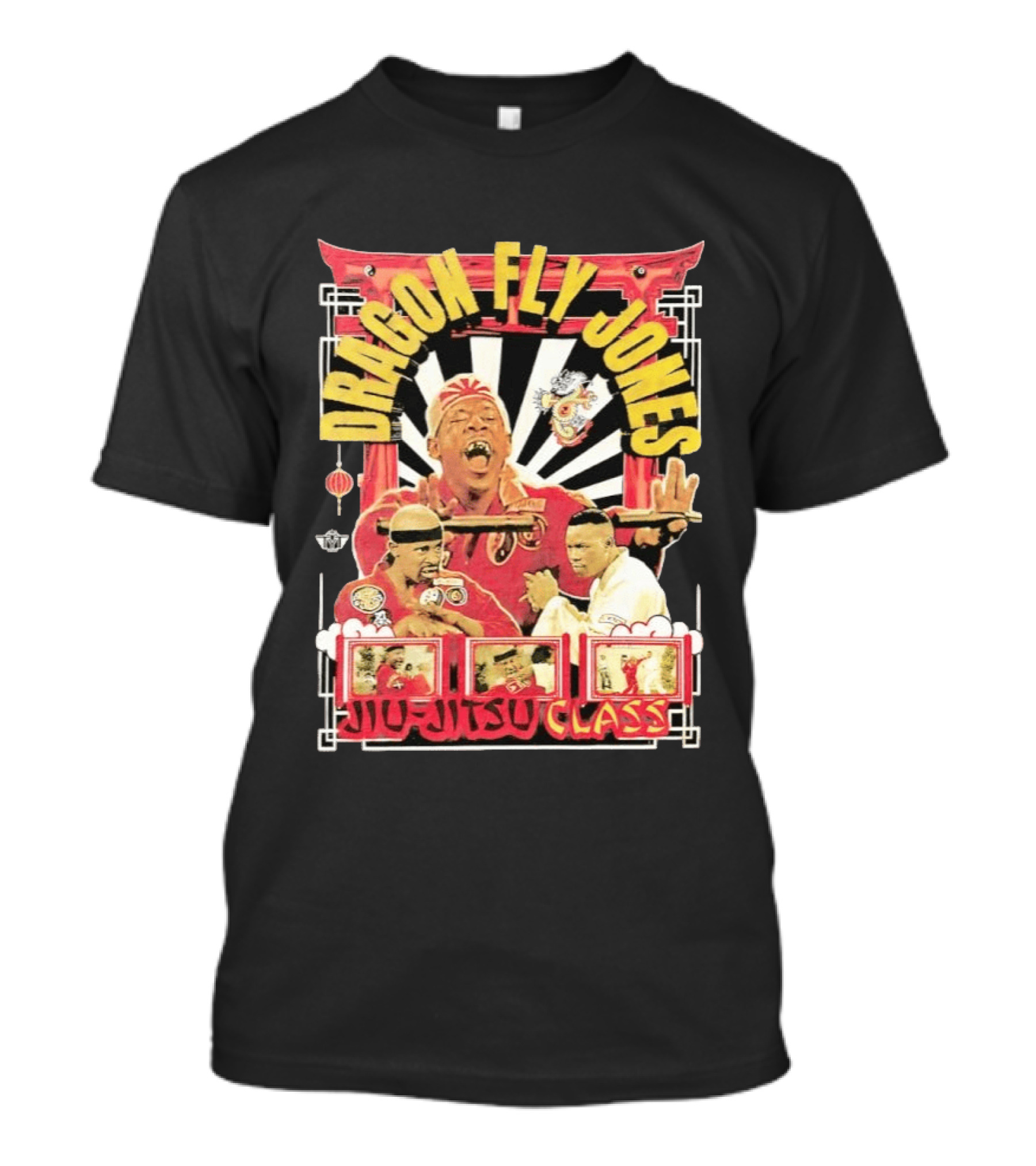 Dragon Fly Jones Jiu Jitsu Class Martial Arts Comedy 90s T-Shirt