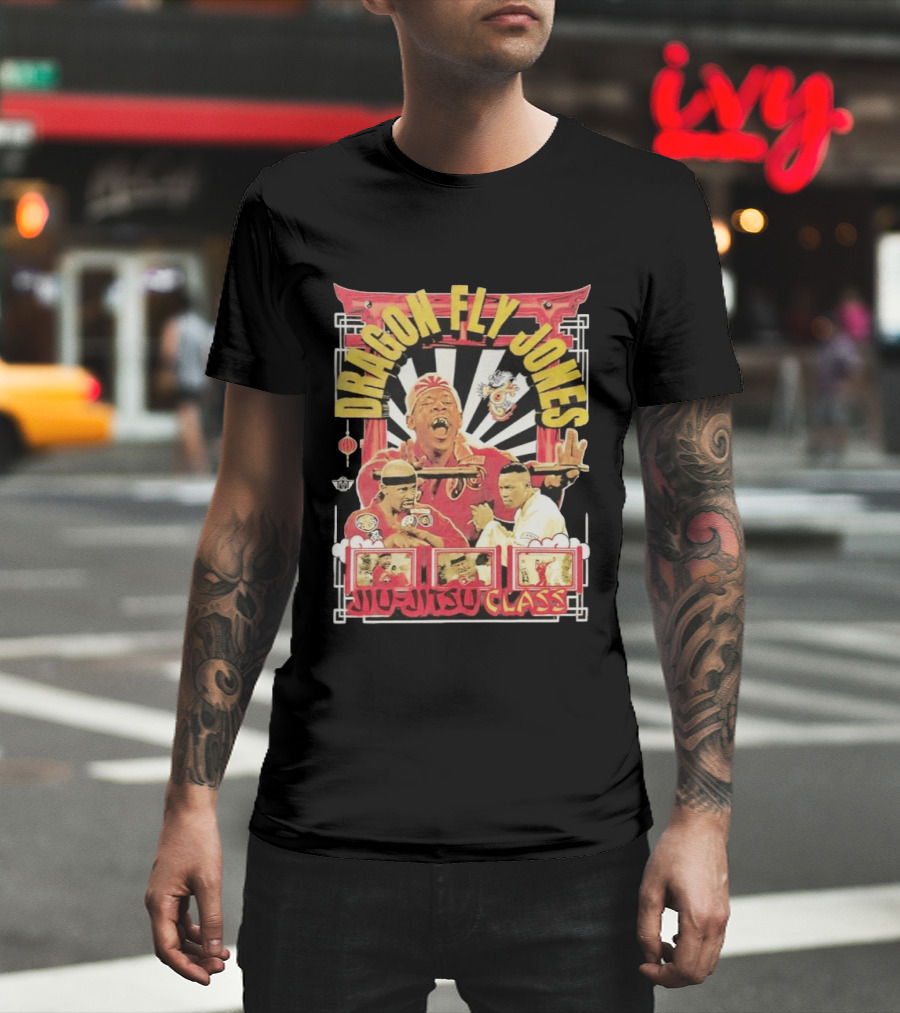 Dragon Fly Jones Jiu Jitsu Class Martial Arts Comedy 90s T-Shirt