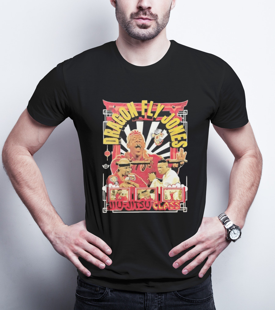 Dragon Fly Jones Jiu Jitsu Class Martial Arts Comedy 90s T-Shirt