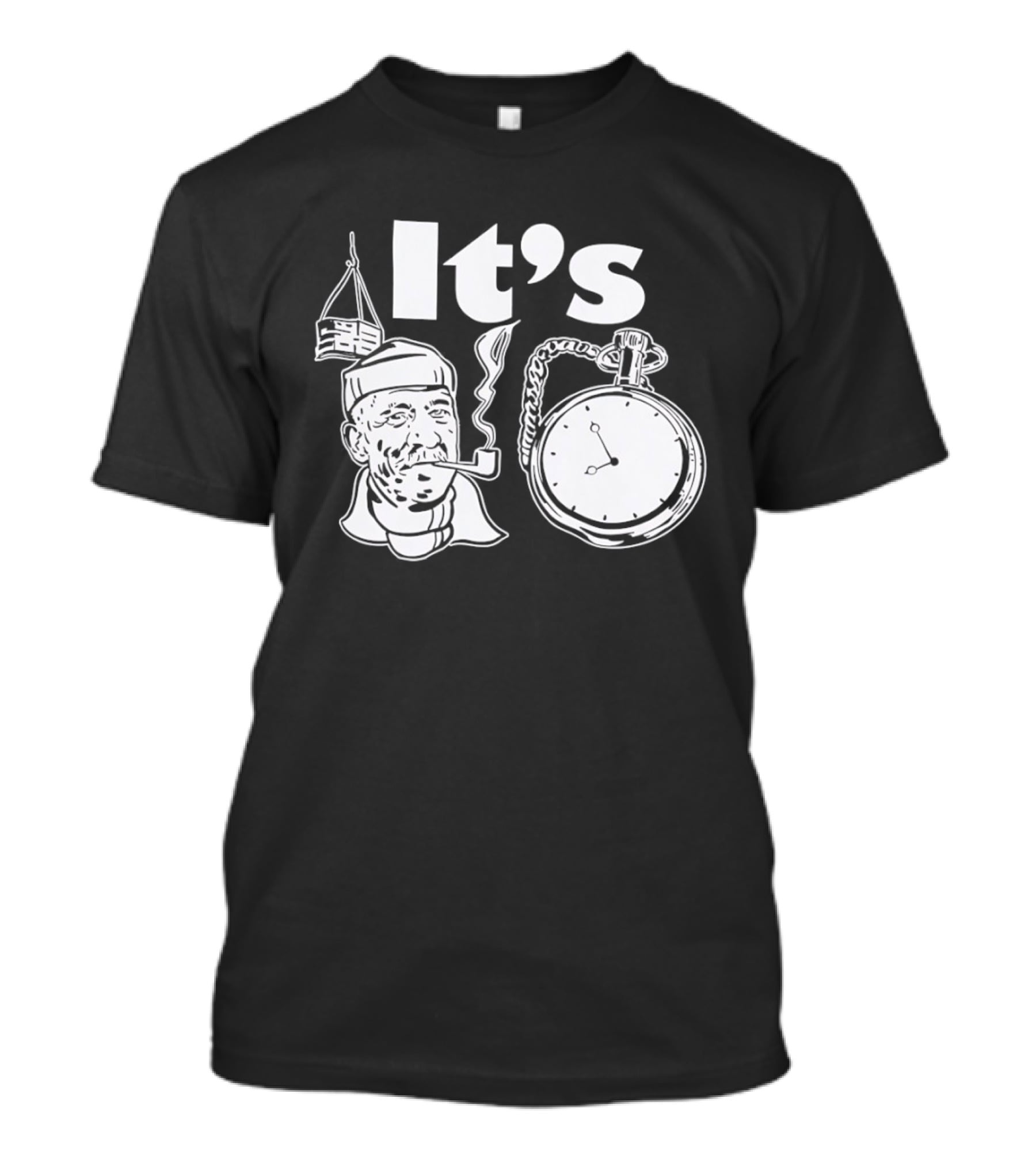 Popeye Crane Hook Time Smoking Pipe T-Shirt