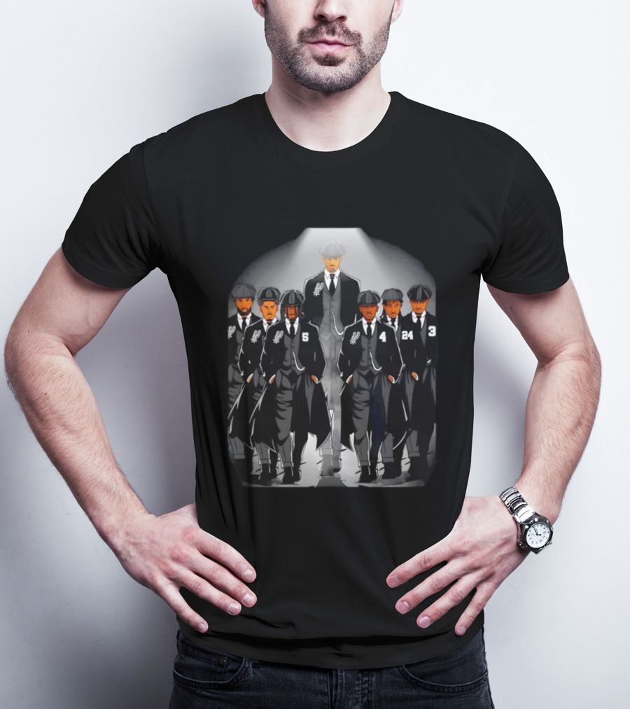 Peaky Blinders San Antonio Spurs Basketball Players Walking Formation 5 4 24 3 T-Shirt