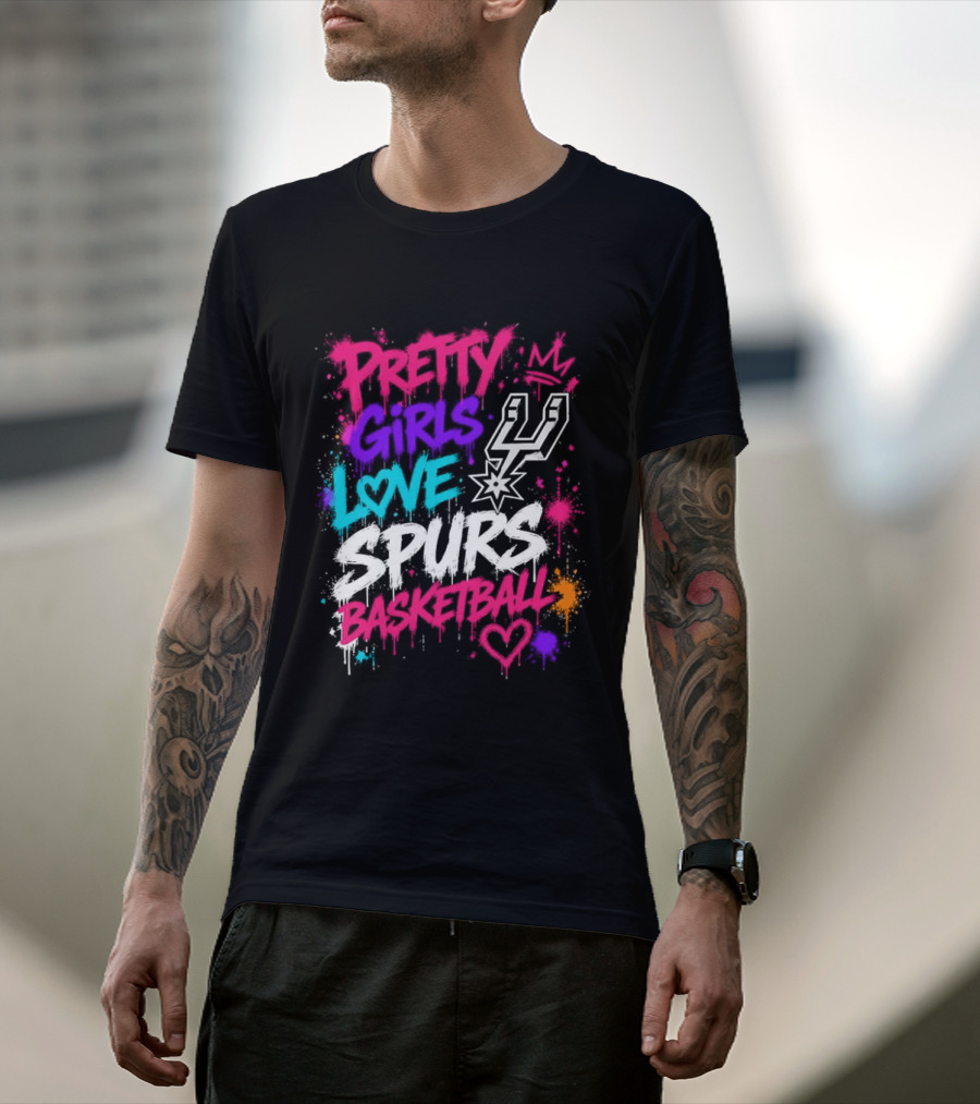 Pretty Girls Love Spurs Basketball San Antonio Spurs T-Shirt
