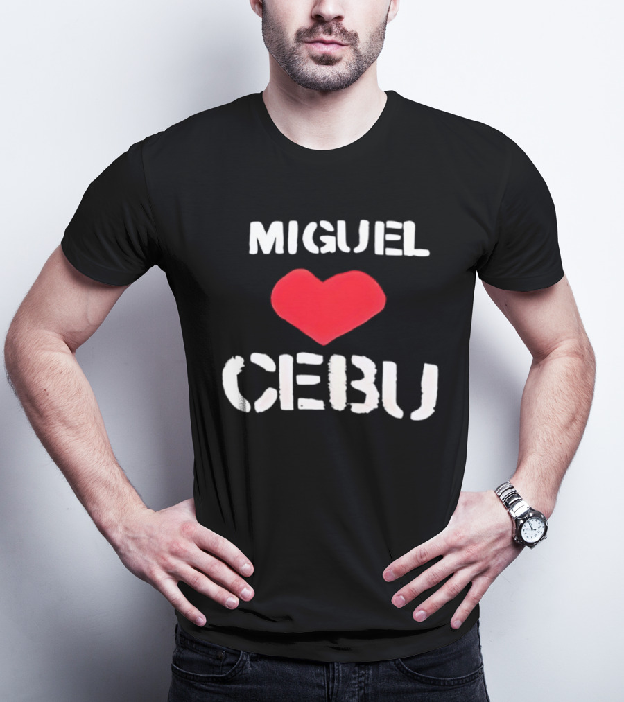 Miguel Loves Cebu Heart Souvenir Travel Destination T-Shirt
