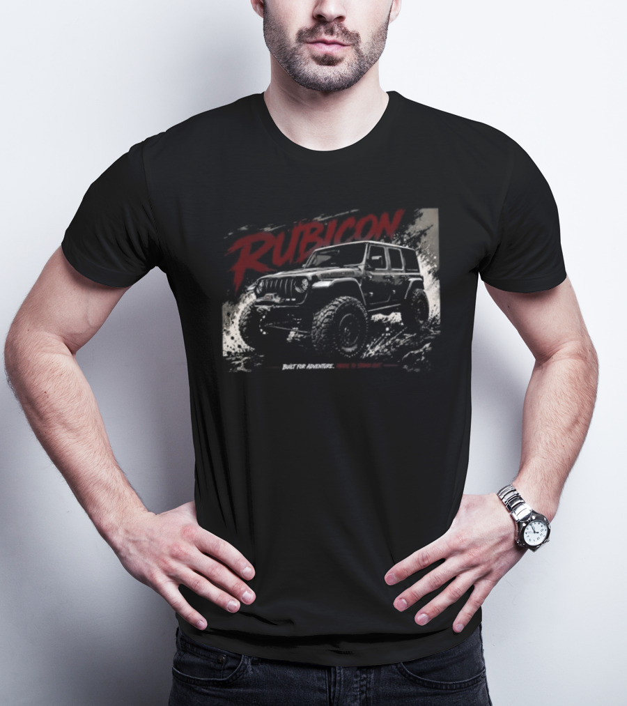 Rubicon Built For Adventure Made To Stand Out Jeep Wrangler T-Shirt