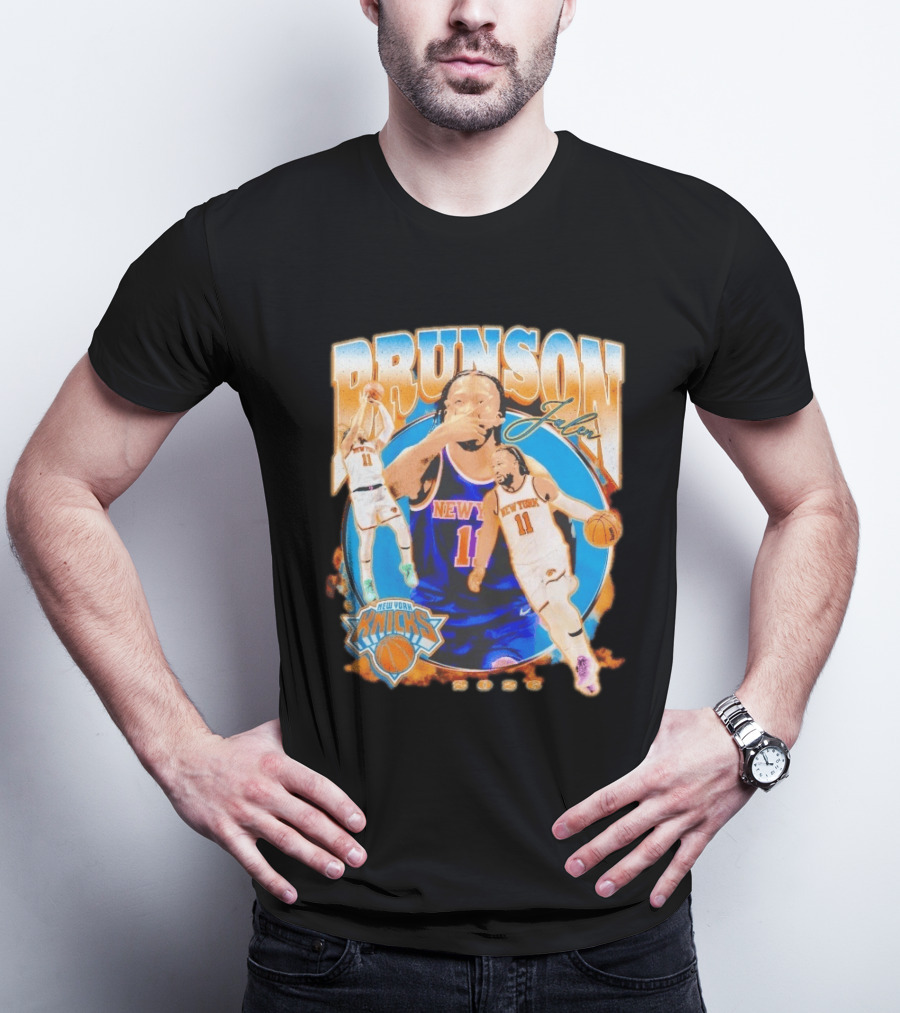 New York Knicks Jalen Brunson 2026 Basketball Player NBA Sports Memorabilia T-Shirt