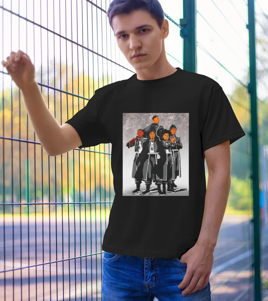 San Antonio Spurs Anime Player Characters 4 5 Basketball Team T-Shirt