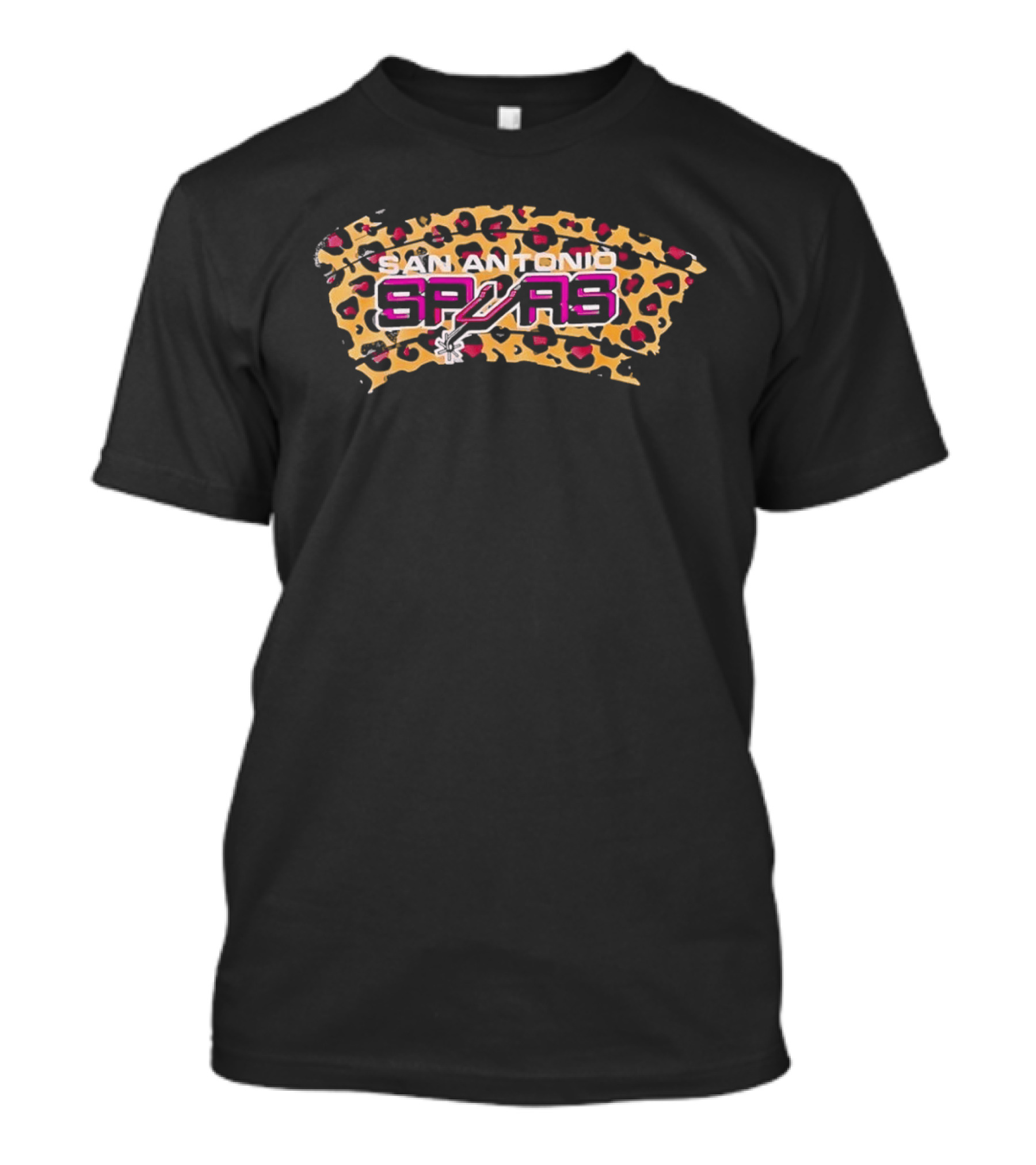 San Antonio Spurs Leopard Print T-Shirt
