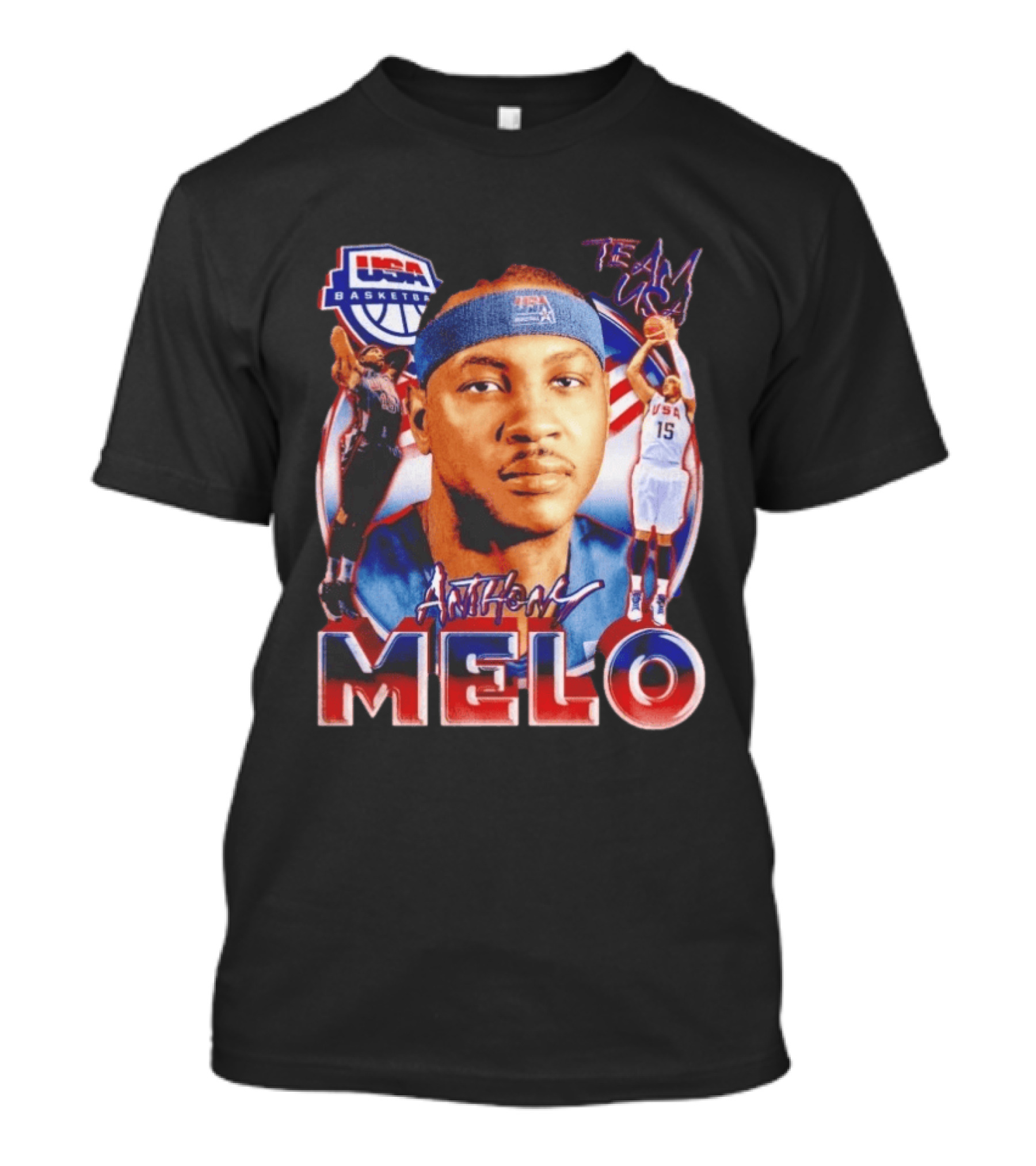 USA Basketball Team Anthony Melo Carmelo Anthony Player Team USA T-Shirt