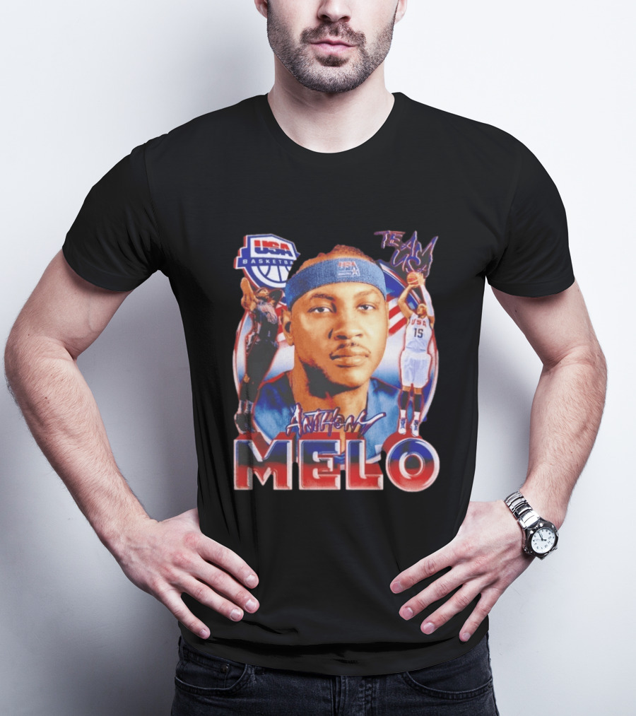 USA Basketball Team Anthony Melo Carmelo Anthony Player Team USA T-Shirt