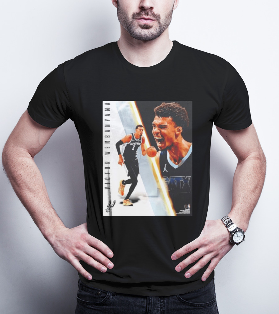 Victor Wembanyama San Antonio Spurs SATX Radiance Collage T-Shirt