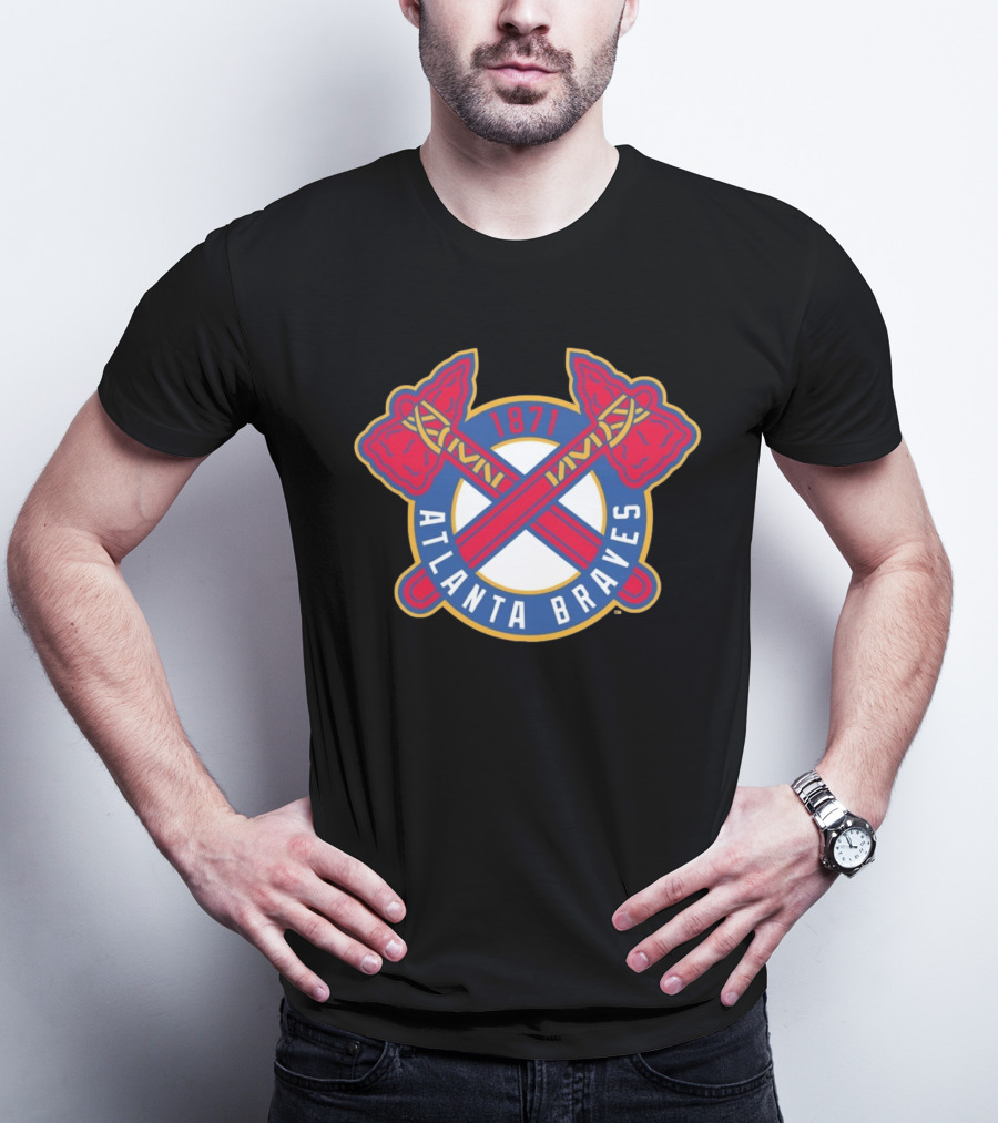 Atlanta Braves MLB 1871 Cross Tomahawk T-Shirt