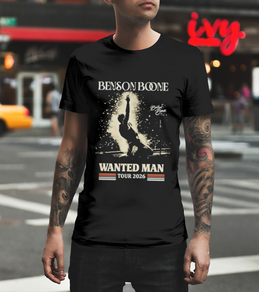 Benson Boone Wanted Man Tour 2026 T-Shirt