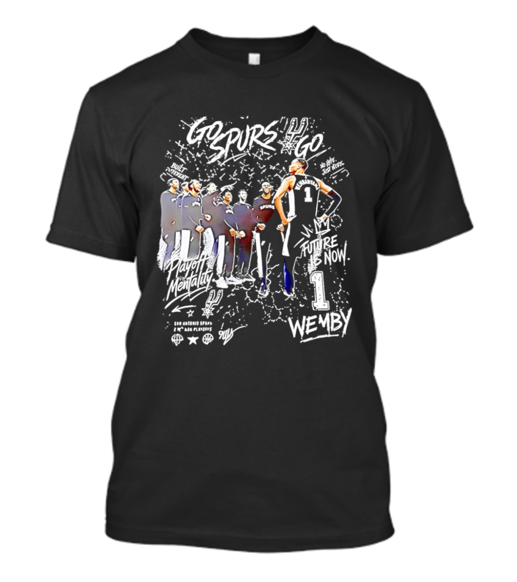 Spurs Built Different No Hype Just Work Future Is Now Wembanyama Wemby T-Shirt