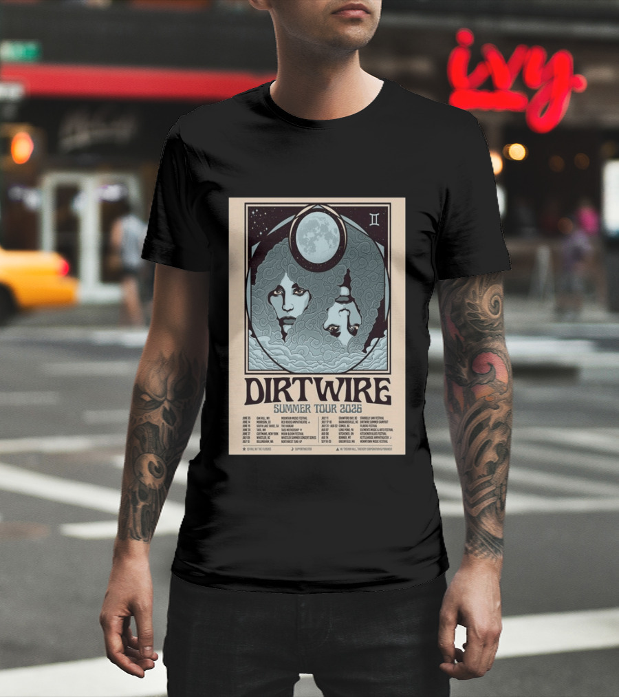 DIRTWIRE Summer Tour 2026 Concert Dates And Locations Music Festival T-Shirt