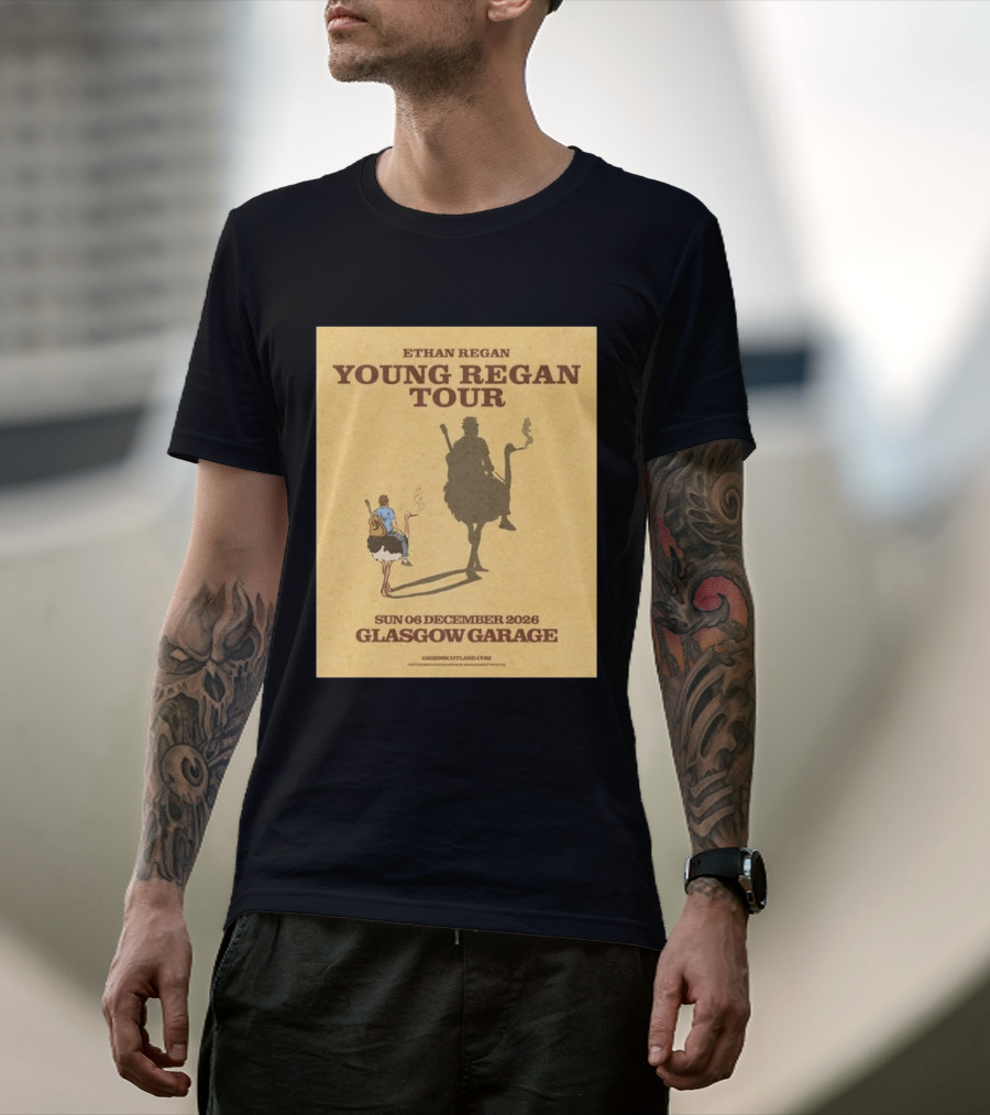 Ethan Regan Young Regan Tour December 2026 Glasgow Garage T-Shirt