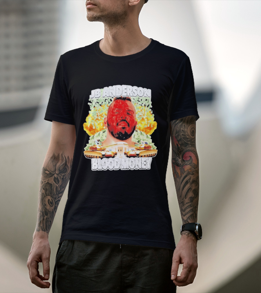 JB Anderson Bloodmoney 90s Bootleg Explosion Cash Tanks T-Shirt