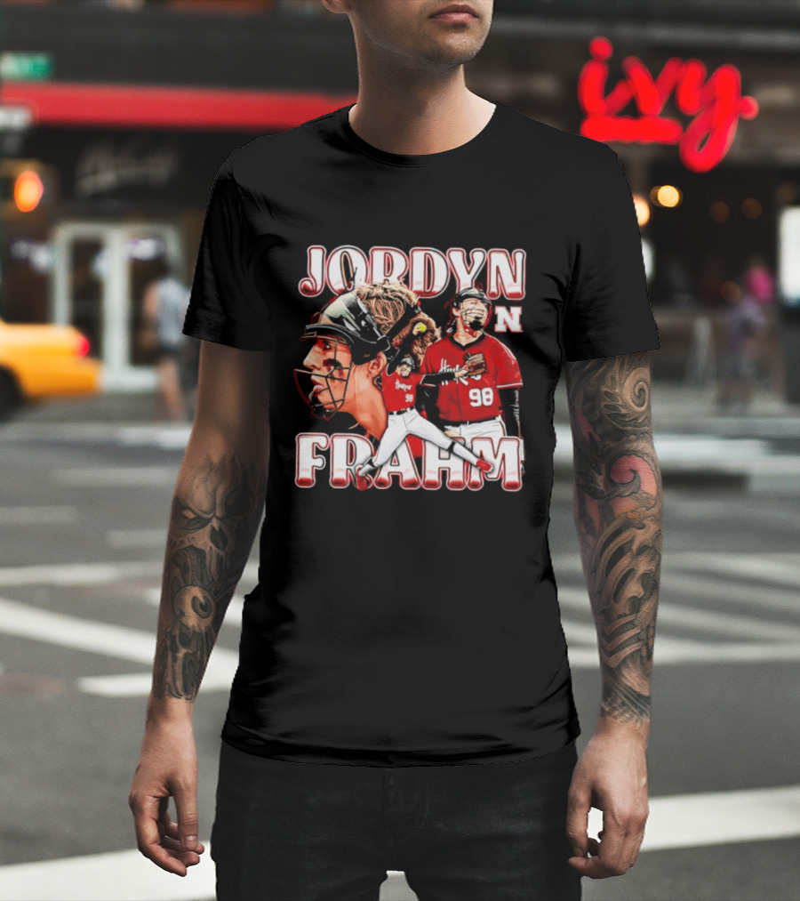 Jordyn Frahm Nebraska Softball NCAA Collage 98 T-Shirt