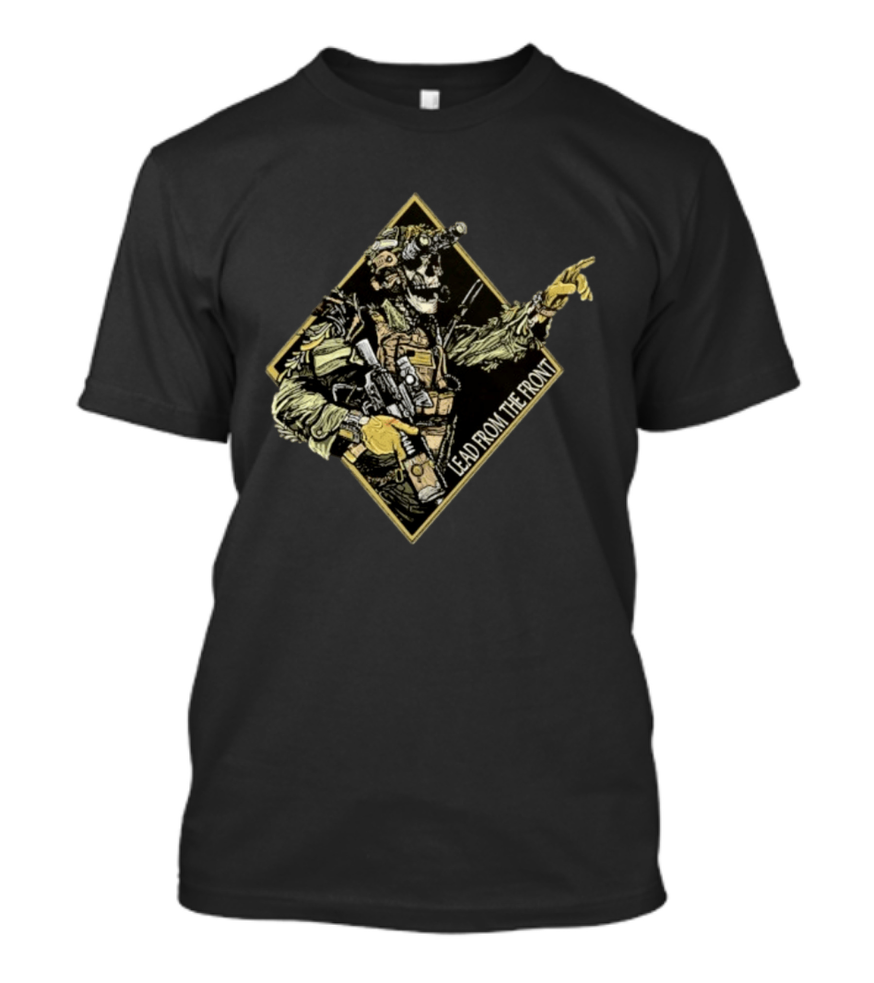 Lead From The Front Tactical Warrior Skeleton T-Shirt