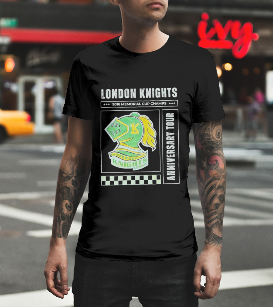 London Knights 2016 Memorial Cup Champs Anniversary Tour T-Shirt