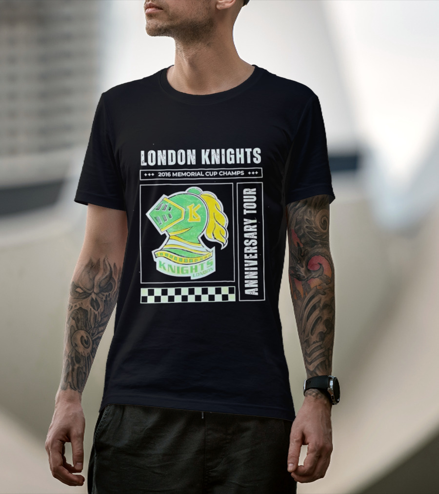 London Knights 2016 Memorial Cup Champs Anniversary Tour T-Shirt