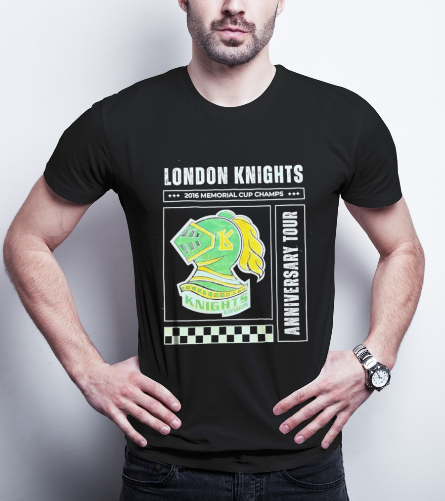 London Knights 2016 Memorial Cup Champs Anniversary Tour T-Shirt