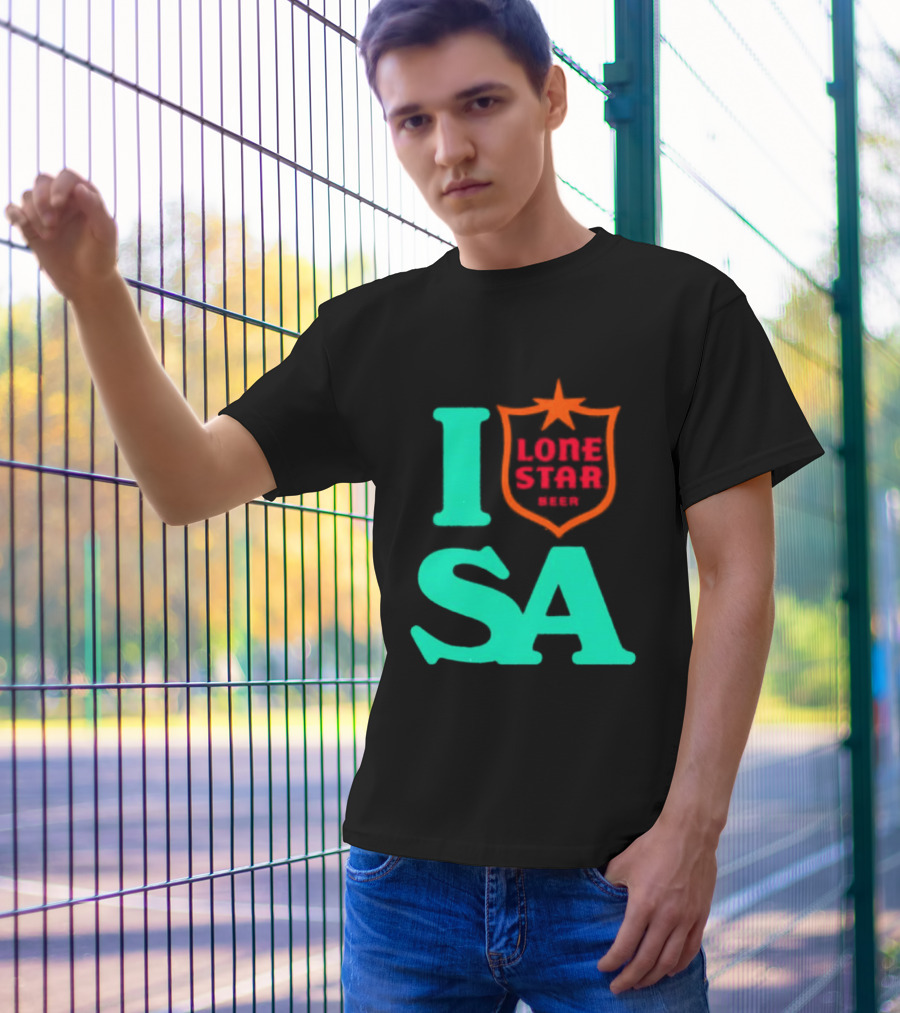Lone Star Beer I Love San Antonio USA Texas T-Shirt
