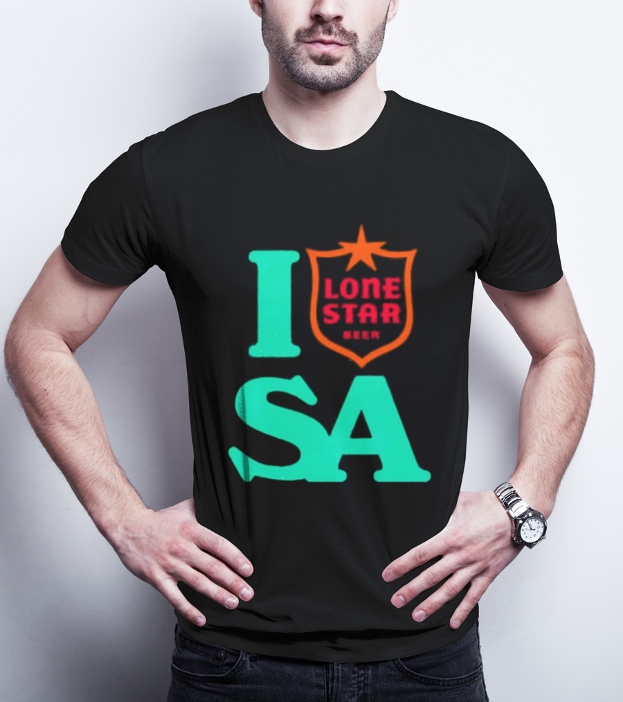 Lone Star Beer I Love San Antonio USA Texas T-Shirt