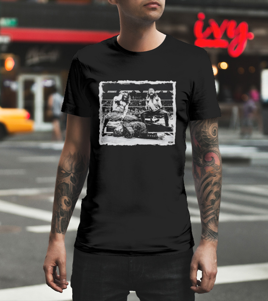 Matt Jackson Nick Jackson Kenny Omega AEW Dynamite Wrestling Moment T-Shirt