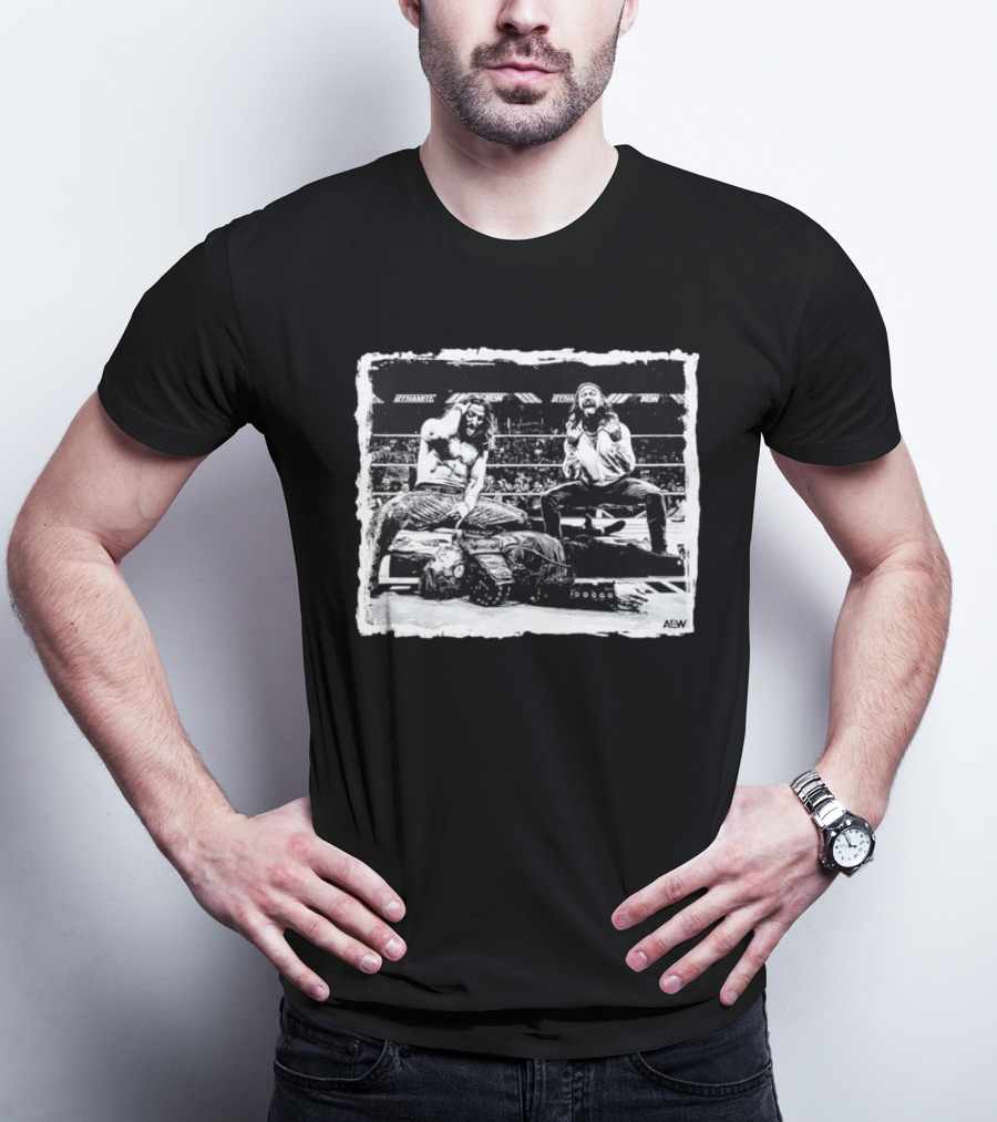 Matt Jackson Nick Jackson Kenny Omega AEW Dynamite Wrestling Moment T-Shirt