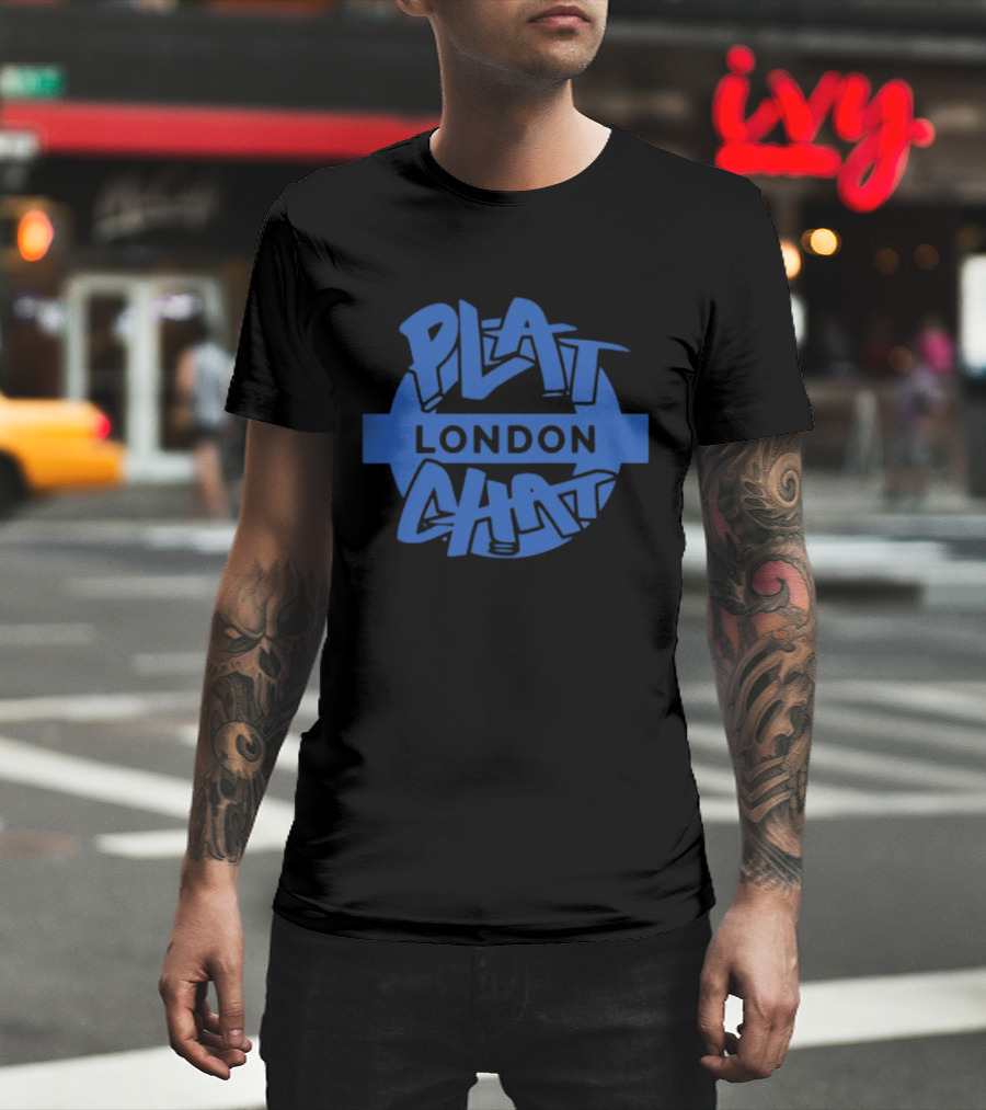 Plat Chat London Blue Roundel T-Shirt