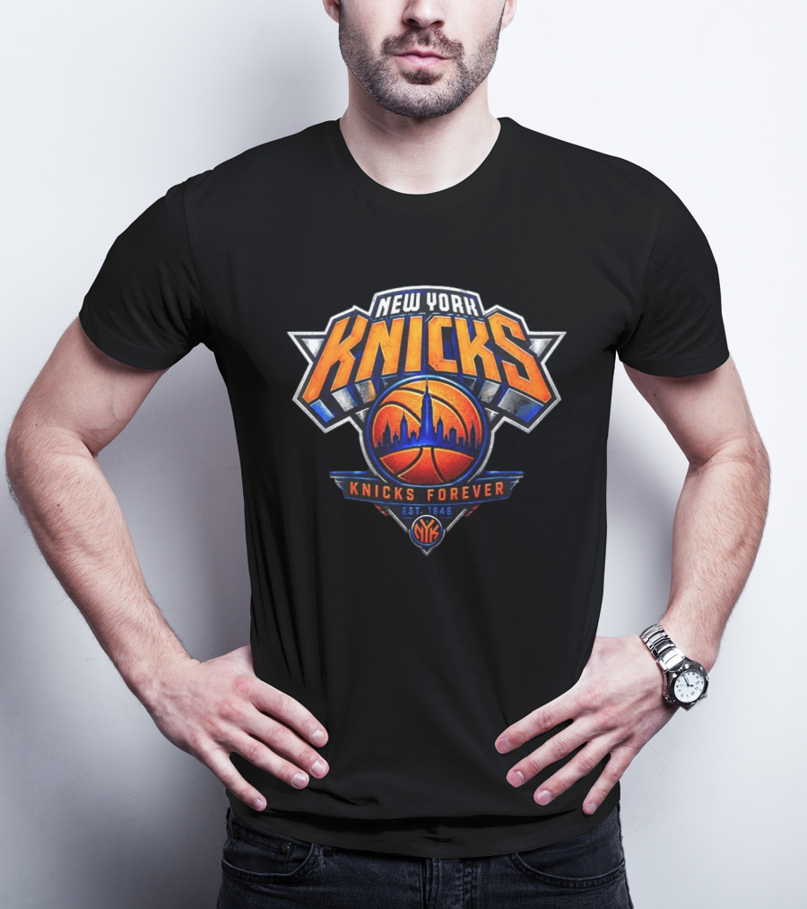 New York Knicks Forever Est 1946 NYK Basketball Team T-Shirt