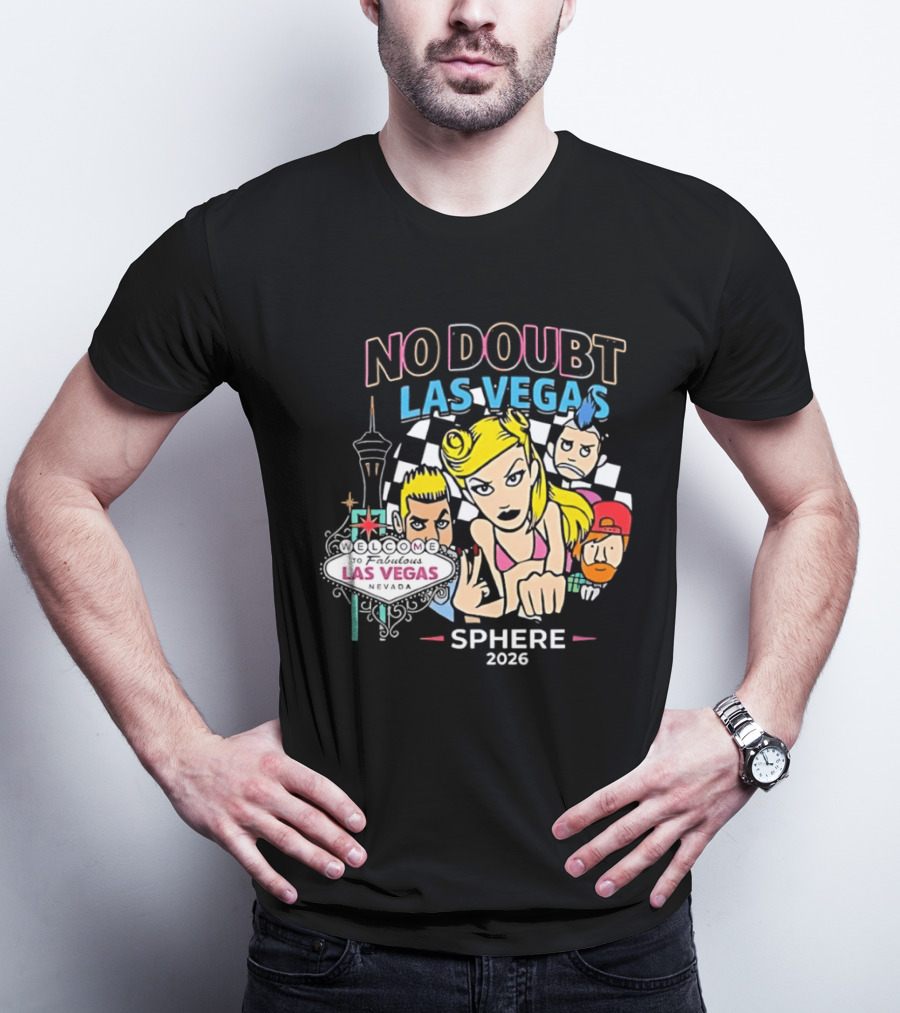 No Doubt Las Vegas Sphere 2026 Concert Merchandise T-Shirt