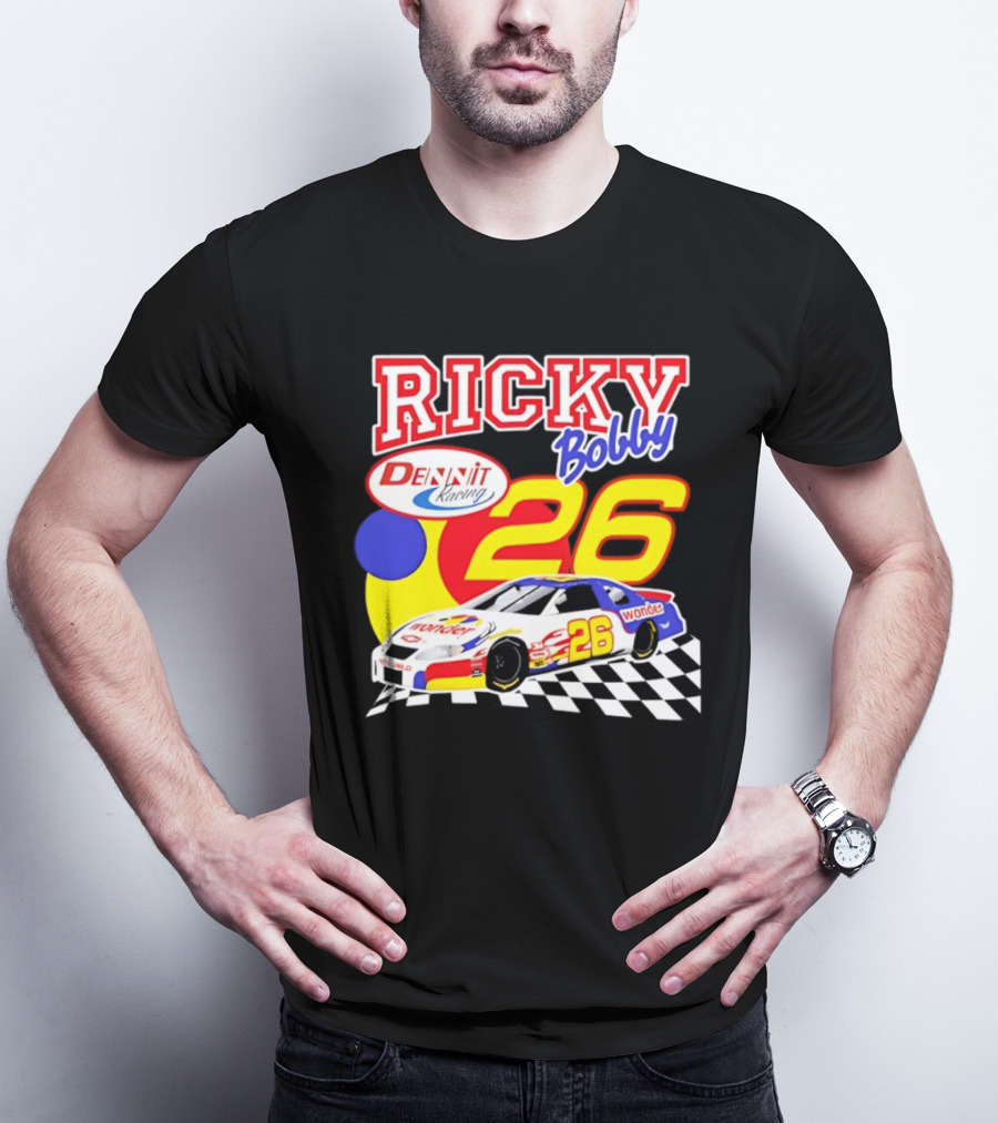 Ricky Bobby Dennit Racing 26 Wonder Talladega Nights Car T-Shirt