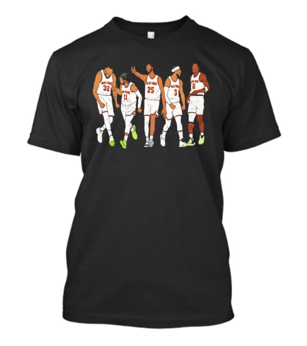 New York Knicks NBA Noah Vonleh Jalen Brunson Taj Gibson Josh Hart OG Anunoby Players T-Shirt