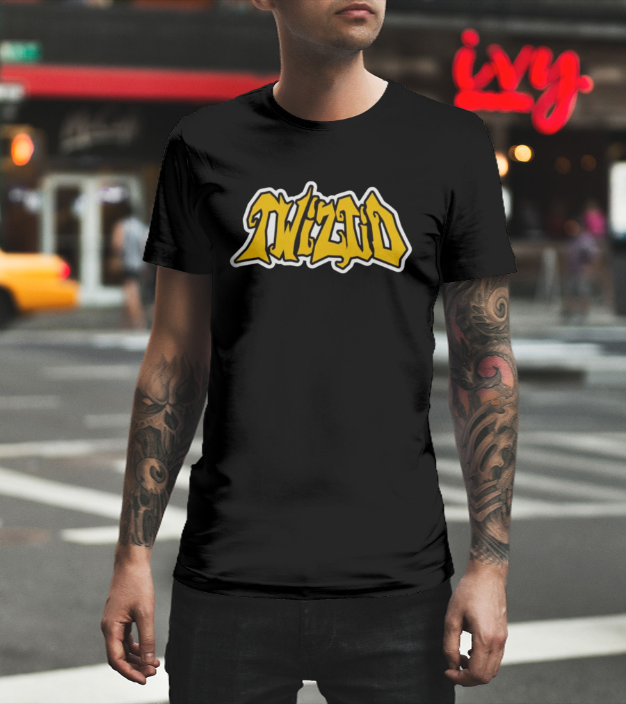 Twiztid Yellow Bold Lettering Monogram T-Shirt