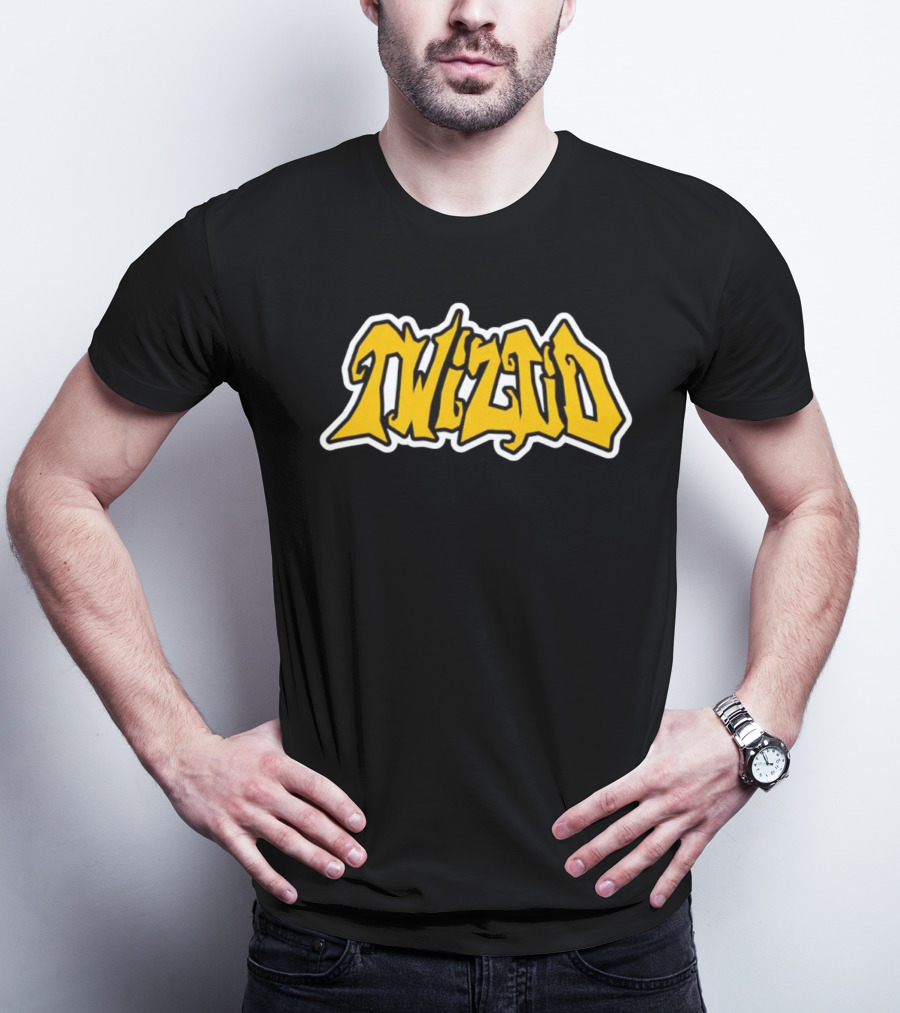 Twiztid Yellow Bold Lettering Monogram T-Shirt
