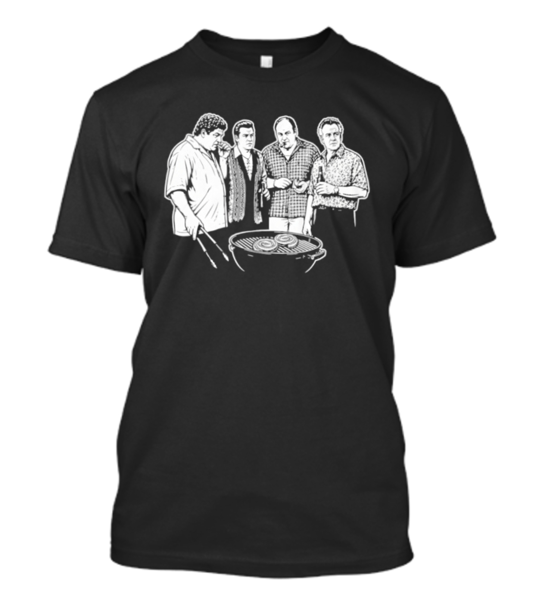North Jersey BBQ Sopranos Parody Mobster Grill Crew T-Shirt