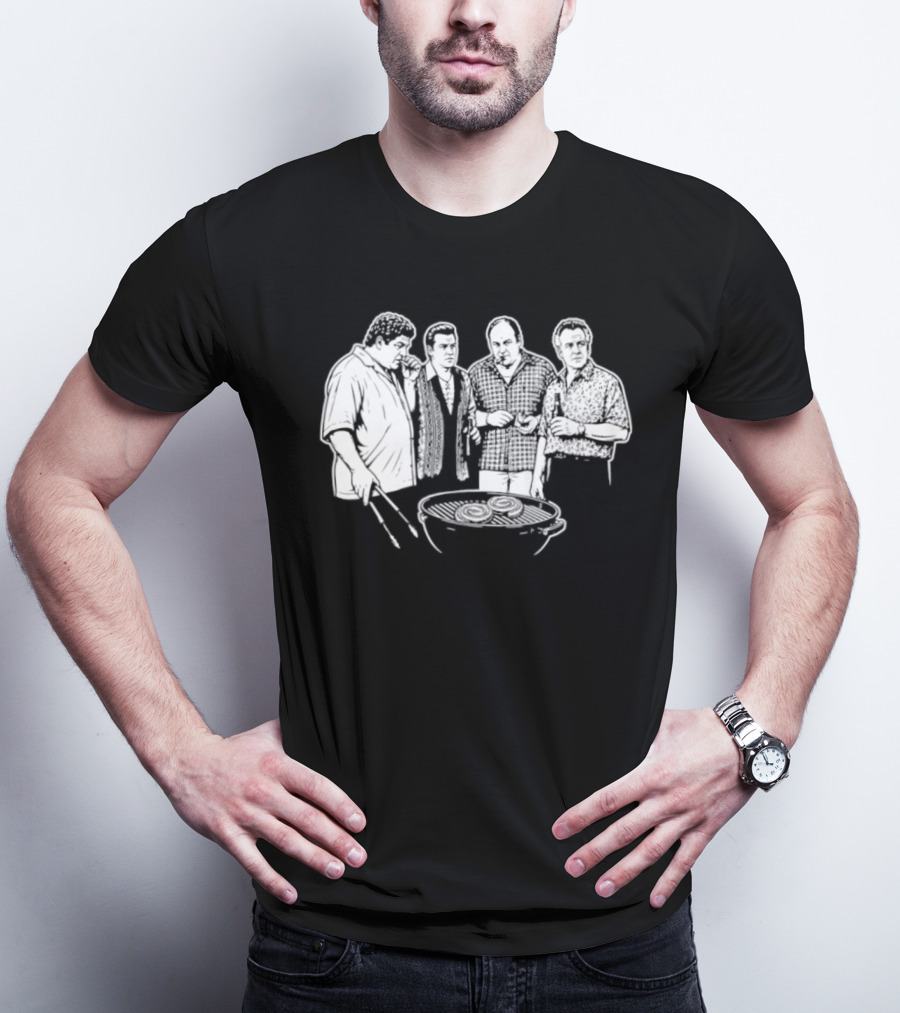 North Jersey BBQ Sopranos Parody Mobster Grill Crew T-Shirt