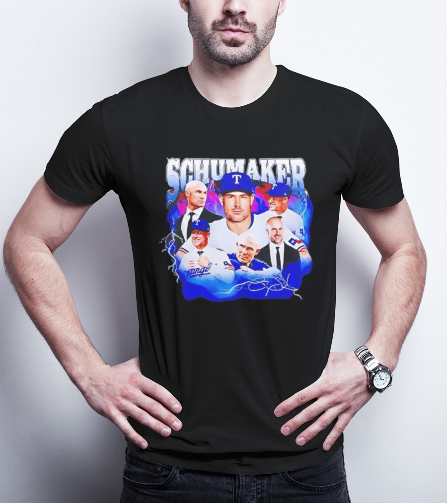 Skip Schumaker Texas Baseball Collage T-Shirt