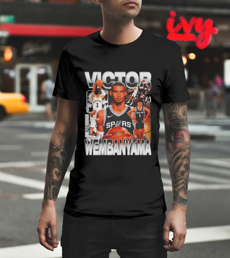 Victor Wembanyama Spurs Phenom Basketball Player T-Shirt